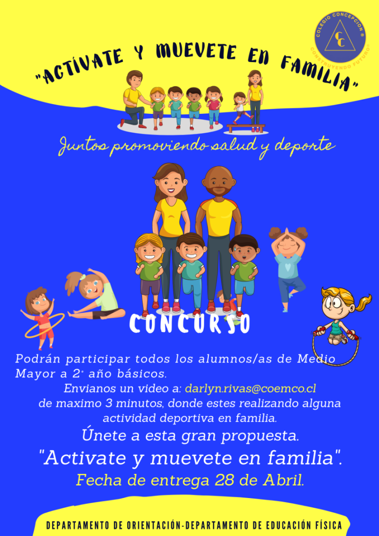 Concurso: «Actívate y muévete en familia» | Colegio Concepción